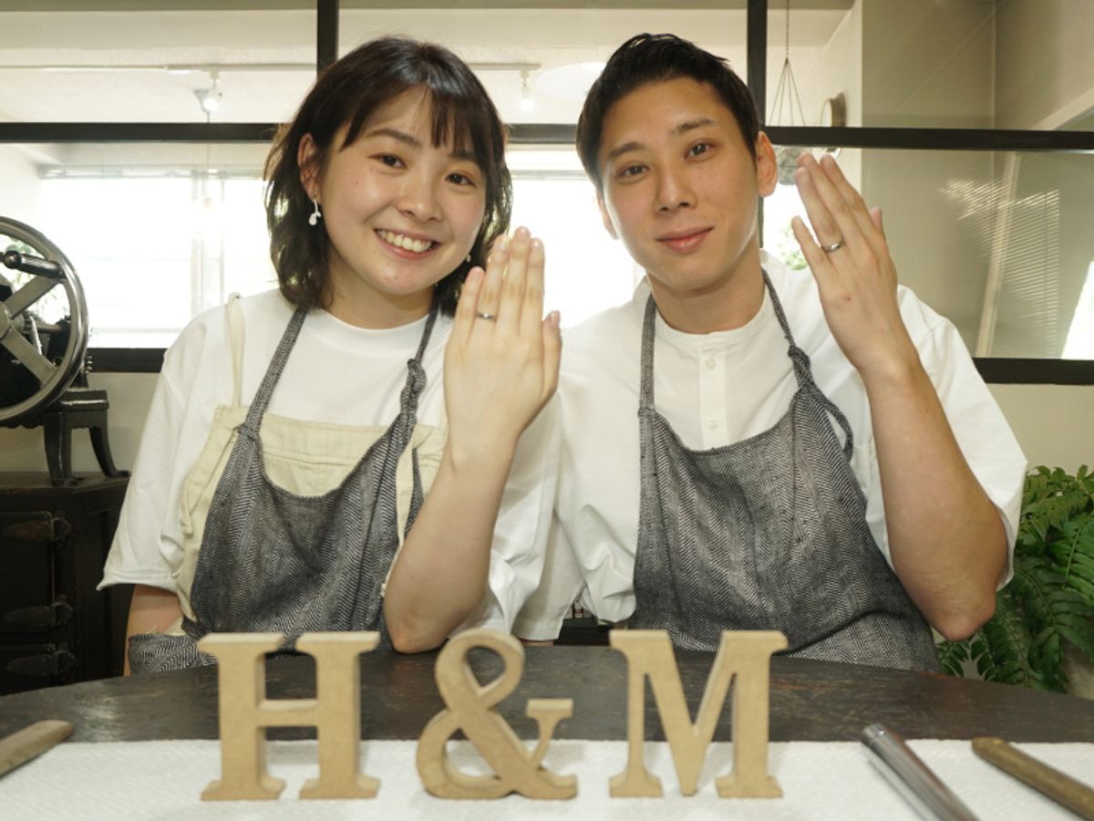 M様・H様【renri(レンリ)】重厚感ある色合いに惹かれるご結婚指輪｜ 結婚指輪・婚約指輪の口コミならRingraph