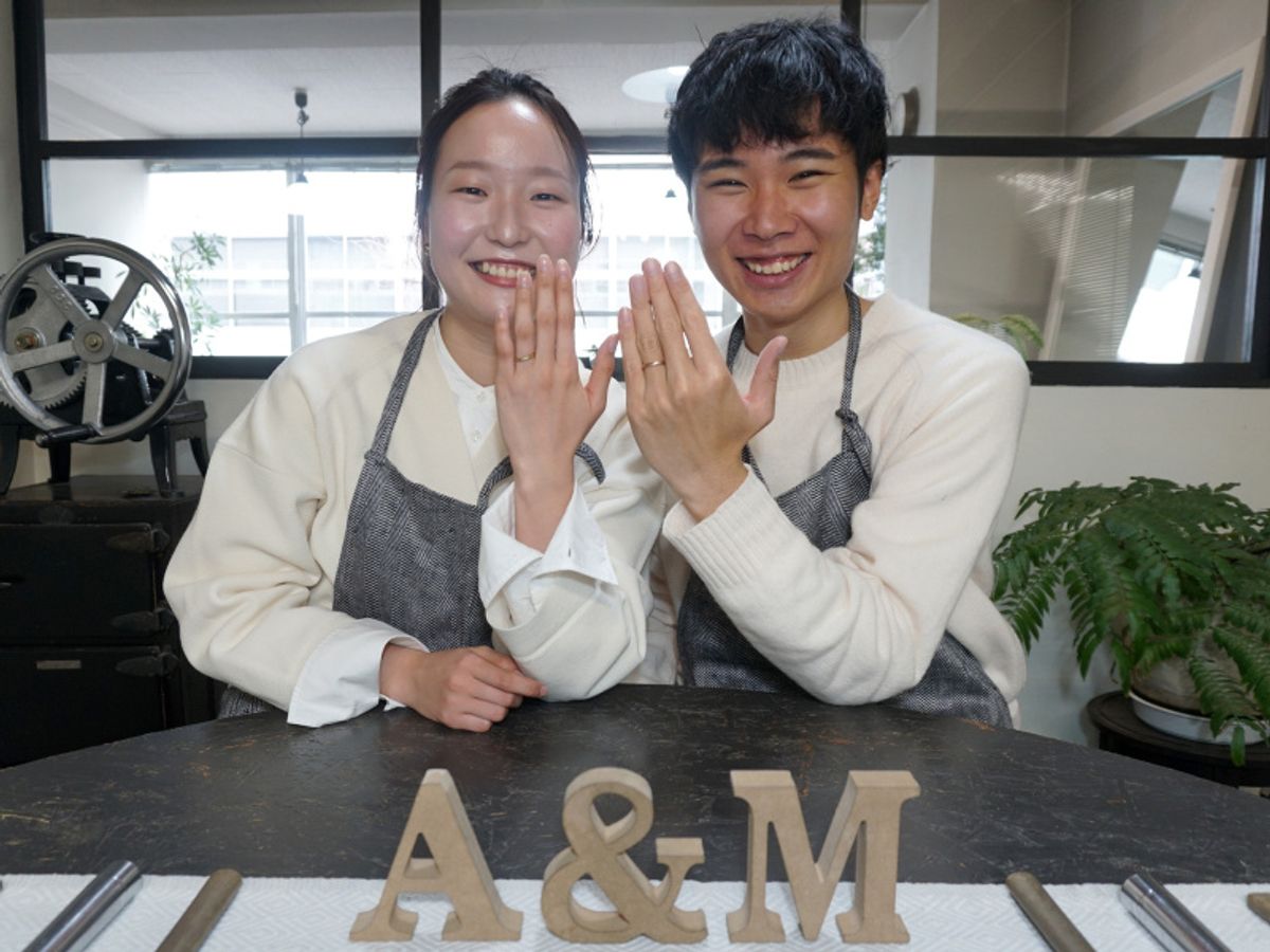 M様・A様【renri(レンリ)】柔らかな輝きのご結婚指輪｜ 結婚指輪・婚約指輪の口コミならRingraph