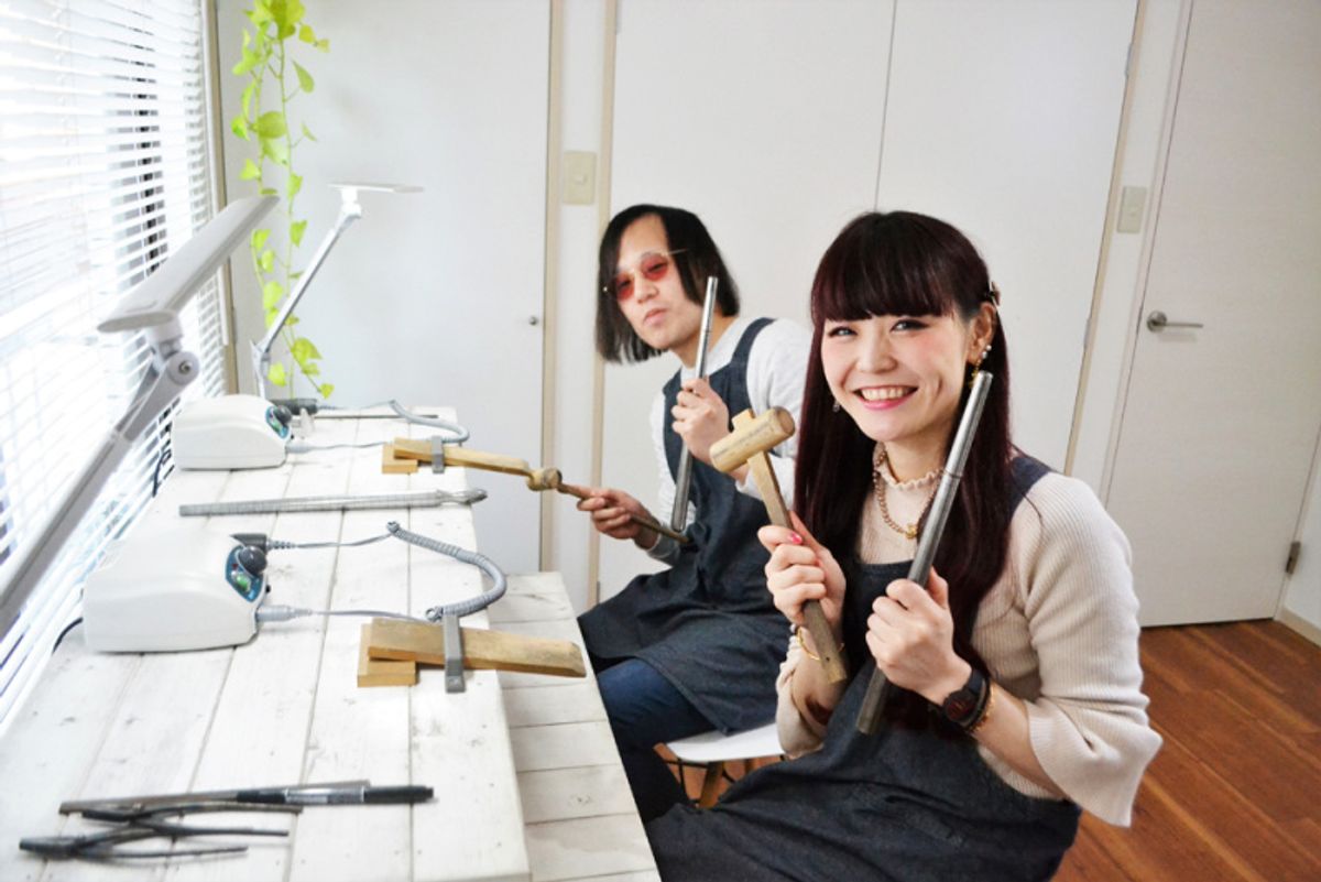 【M様ご夫妻】個室なので落ち着いて二人だけで作れたのでとても良かったで…湘南彫金工房 andfuse｜Ringraph(リングラフ)