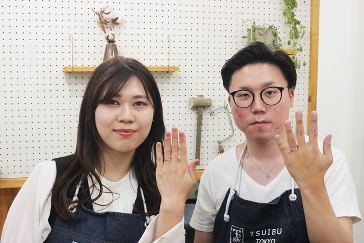T様・S様【ついぶ工房】お好みの幅感を取り入れた手作り結婚指輪｜ 結婚指輪・婚約指輪の口コミならRingraph