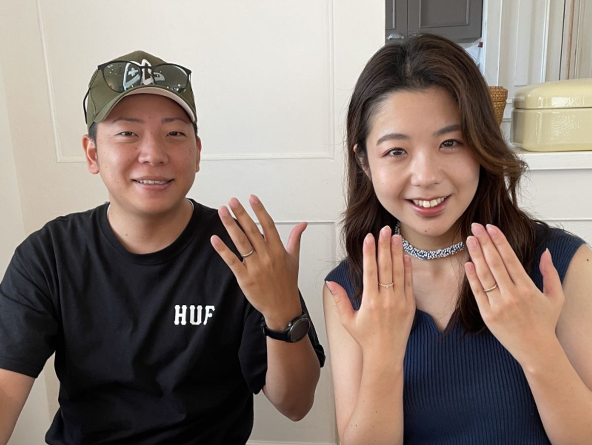 Hさま＆Nさま【St.Maria(サンタマリア)】【結婚指輪】と【ファッション用…｜ 結婚指輪・婚約指輪の口コミならRingraph