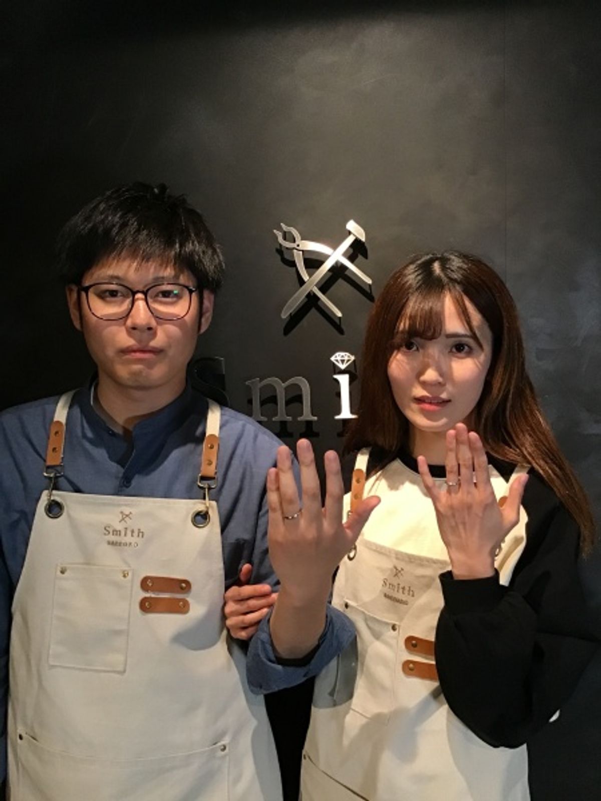H様 ご夫妻【Smith(工房スミス)札幌店】H様【婚約指輪に続き結婚指輪も思…｜ 結婚指輪・婚約指輪の口コミならRingraph