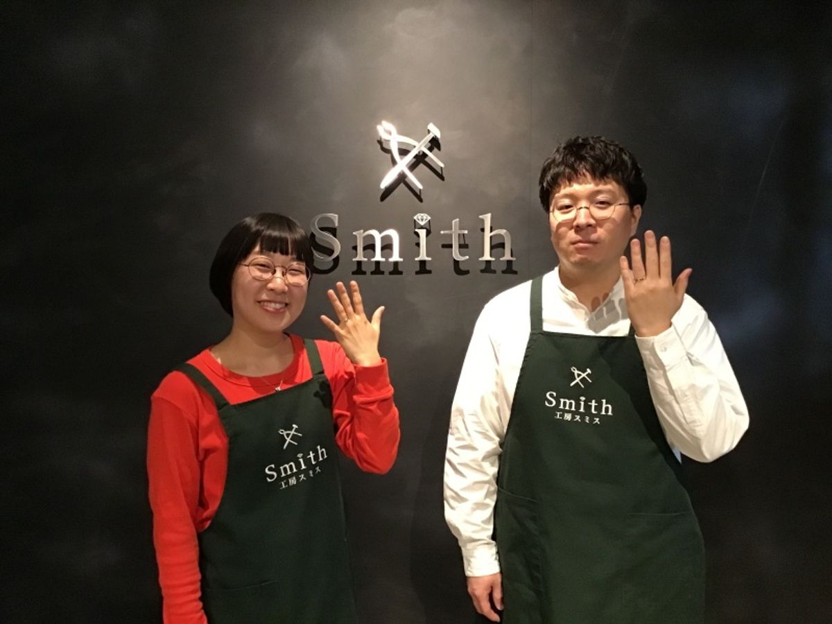 T様 ご夫妻【Smith(工房スミス)札幌店】今後身につけるものを自分でつく…｜ 結婚指輪・婚約指輪の口コミならRingraph