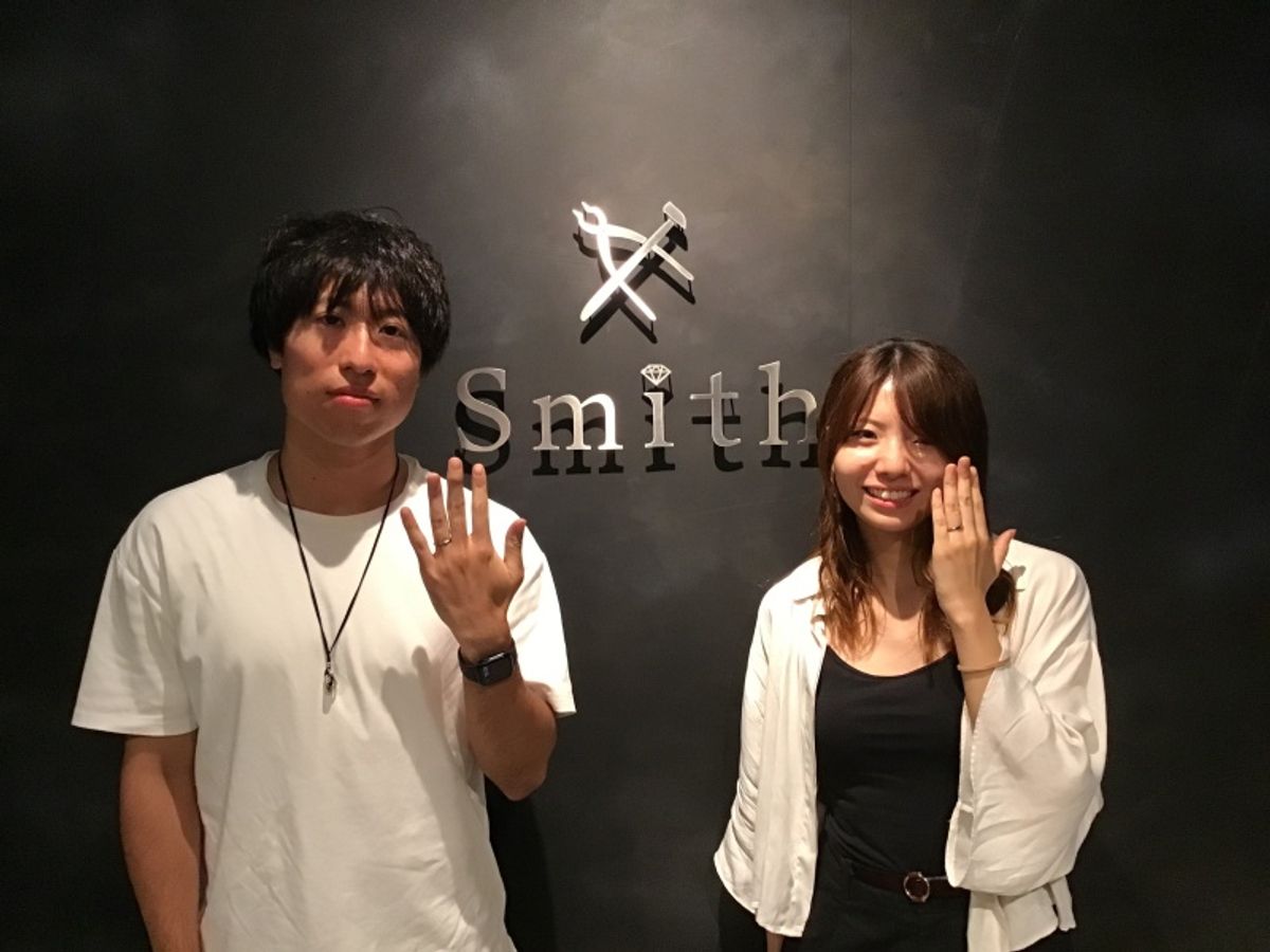 M様 ご夫妻【Smith(工房スミス)札幌店】とても楽しい時間を過ごせました…｜ 結婚指輪・婚約指輪の口コミならRingraph