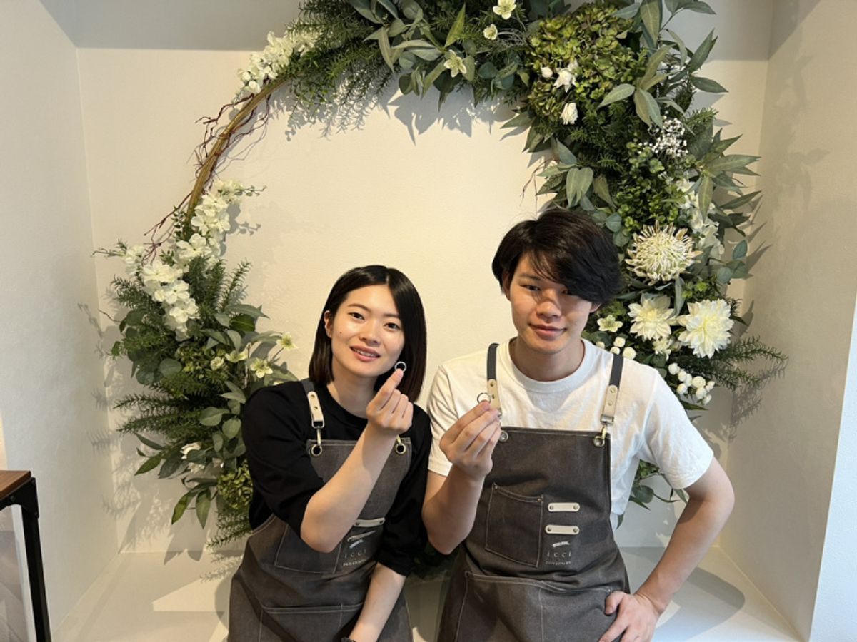 H様 ご夫妻【icci代官山】二人だけで一から指輪を作る事ができ、大変満足…｜ 結婚指輪・婚約指輪の口コミならRingraph