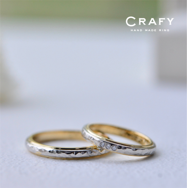 ☆ふたりで作る☆結婚指輪 PT900×K18YG [結婚指輪] CRAFY(クラフィ)｜Ringraph(リングラフ)