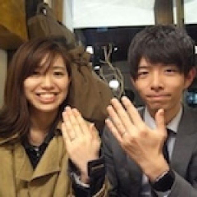 【W様】デザインを1から決めていき、個性のある仕上がりになりました。ichi(イチ)｜Ringraph(リングラフ)