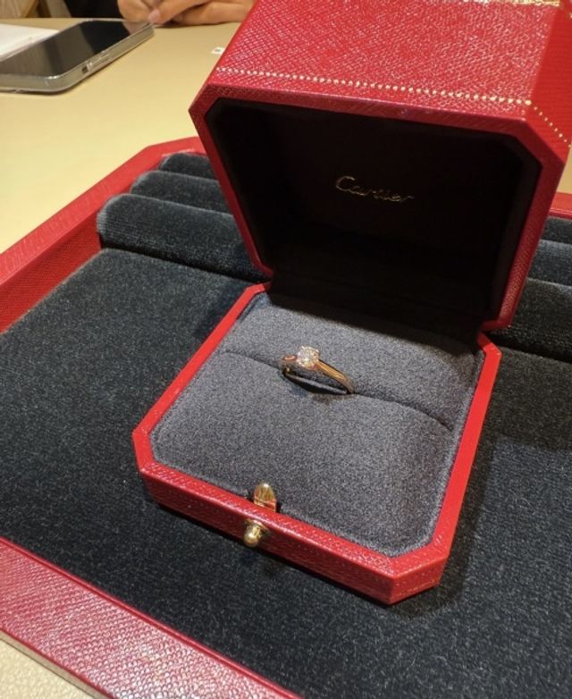・希望の4Cと出会えました ・カルティエのピングゴールドはイエローゴール…カルティエ(Cartier)の婚約指輪の口コミ・評判 | Ringraph(リングラフ)