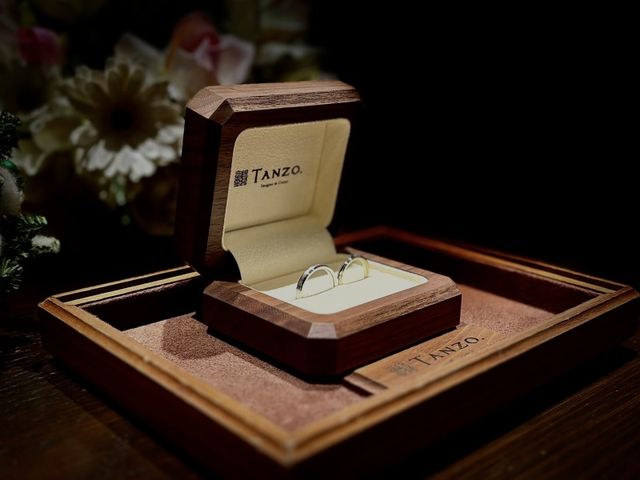 シンプルながらも少し黒っぽいデザインで男らしいものが仕上がってとても…TANZO.(鍛造指輪)の結婚指輪の口コミ・評判 | Ringraph(リングラフ)